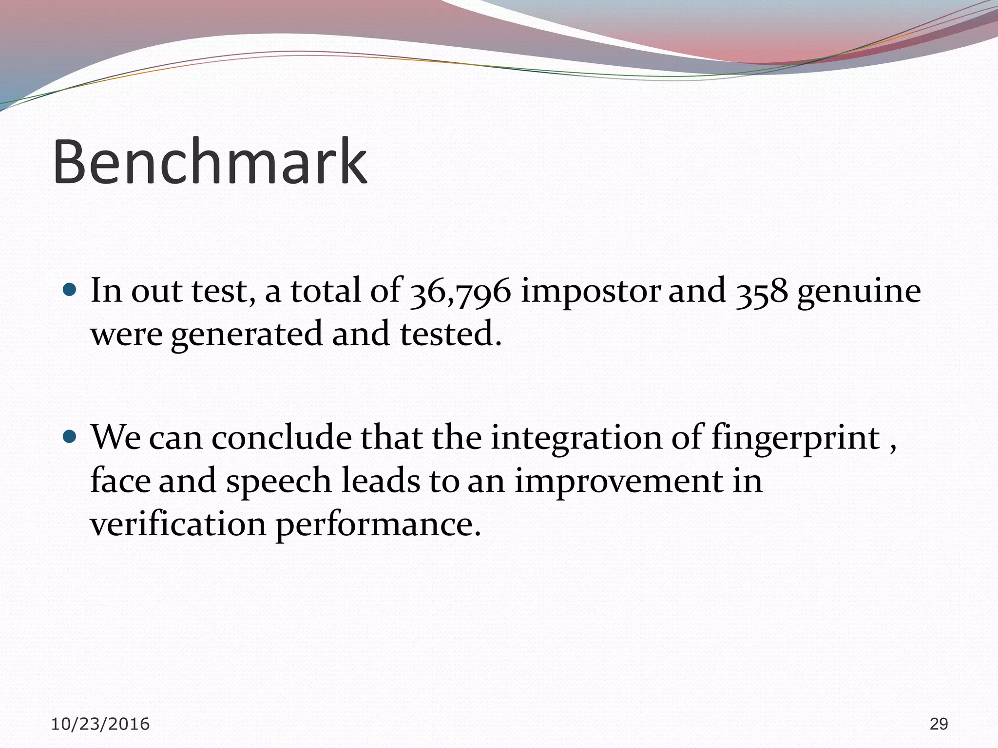 Paper Multi Modal Biometric System Using Fingerprint Face And Speech