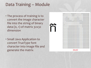 Support Vector Machine (SVM) Based Classifier For Khmer Printed Character-set Recognition | PPT