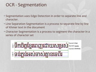 Support Vector Machine (SVM) Based Classifier For Khmer Printed Character-set Recognition | PPT
