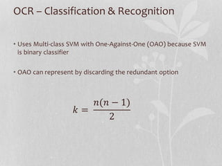 Support Vector Machine (SVM) Based Classifier For Khmer Printed Character-set Recognition | PPT
