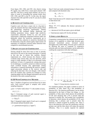Spectrum Sensing using Cooperative Energy Detection Method for Cognitive Radio | PDF