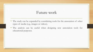 Document Annotation Tools: Annotation Classification Mechanisms | PPT