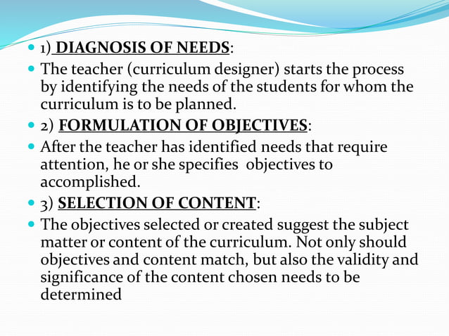 SCIENTIFIC MODELS OF CURRICULUM DEVELOPMENT RALPH TYLER AND HILDA TABA ...