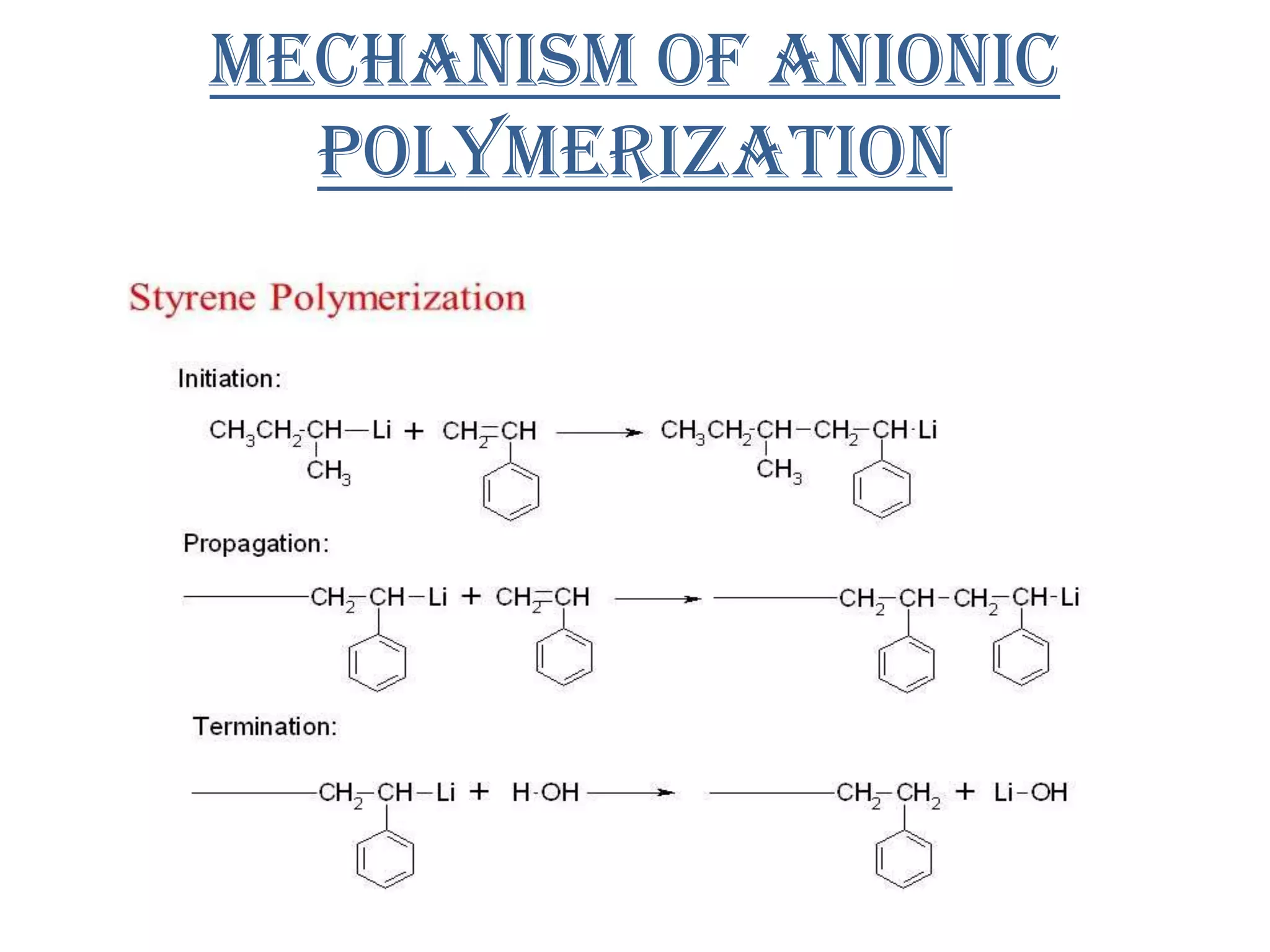 Mechanism of Polymerization | PDF