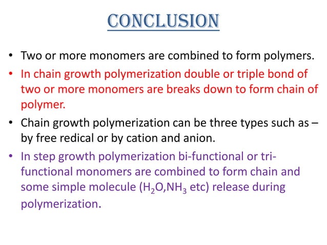 Mechanism of Polymerization | PDF | Chemistry | Science