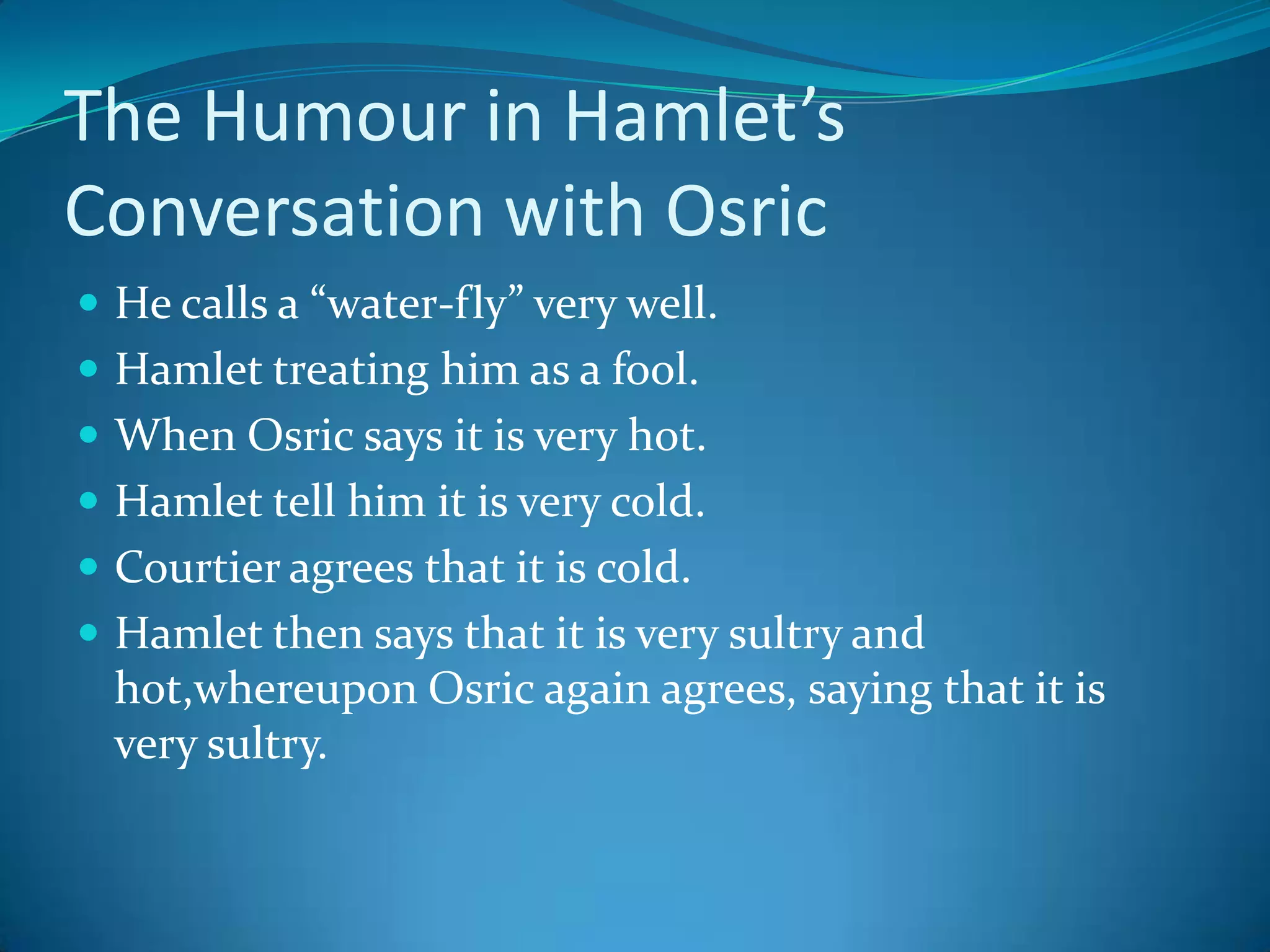 comic elements in Hamlet | PPTX