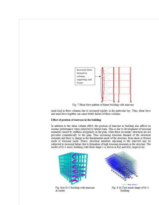 EFFECT OF STAIRCASE ON RC FRAME STRUCTURES UNDER SEISMIC LOAD | PDF