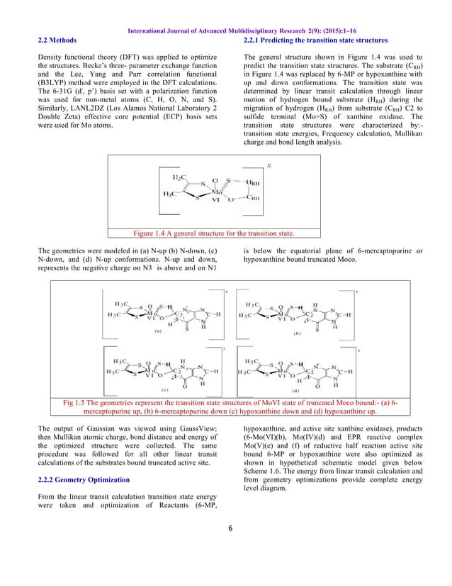 Theoretical Studies on Mechanism of Xanthine Oxidase and 6-mercaptopurine | PDF