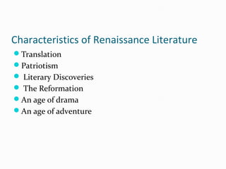 Renaissance Literature