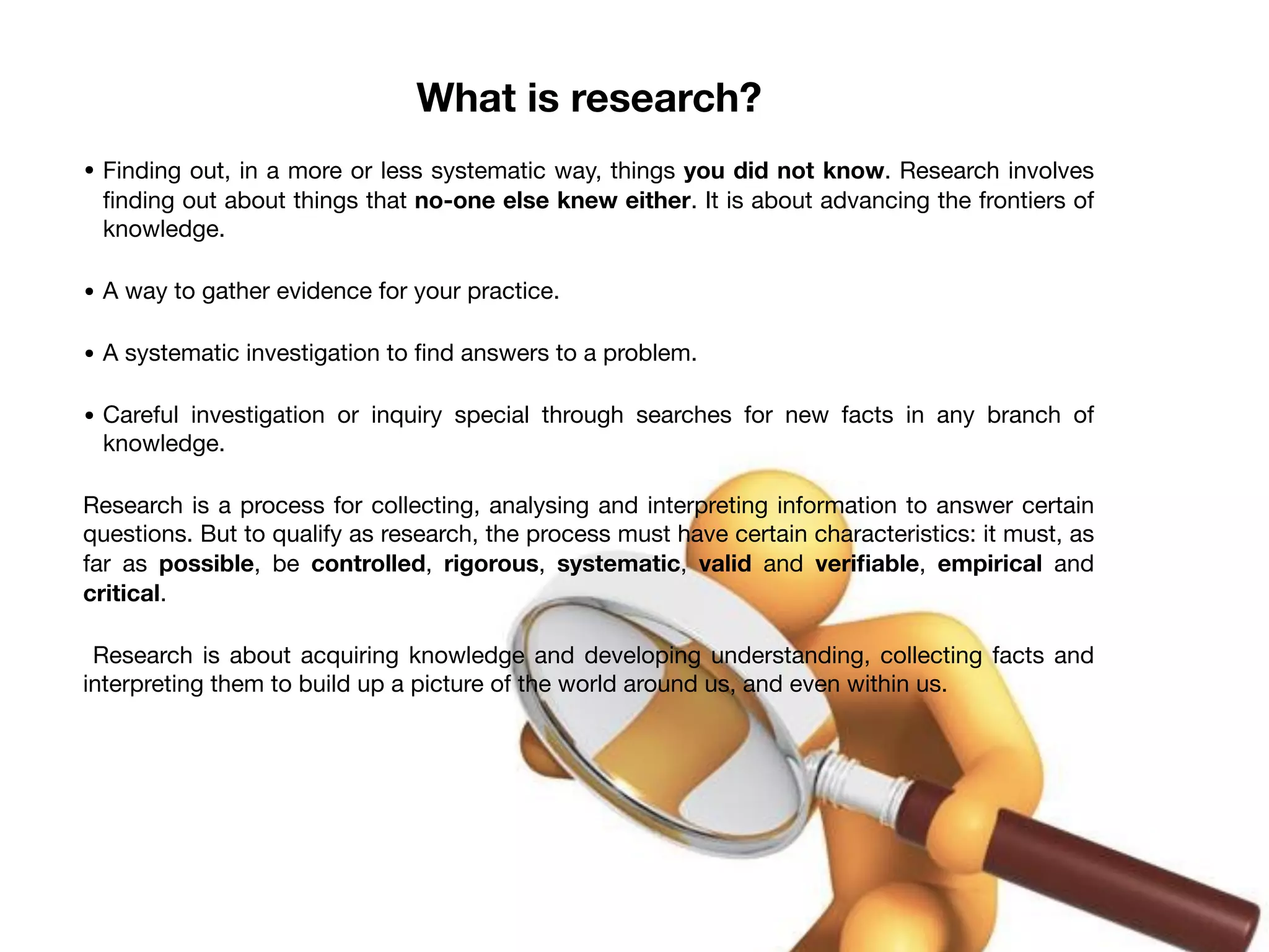 Research, Types and objectives of research | PDF