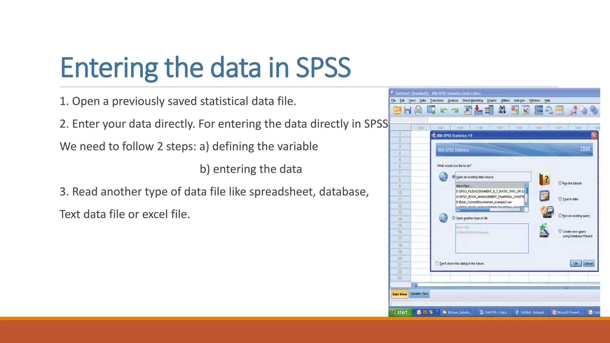 SPSS software | PPTX | Computing | Technology & Computing