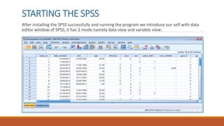 SPSS software | PPTX | Computing | Technology & Computing