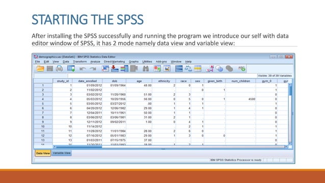 SPSS software | PPT