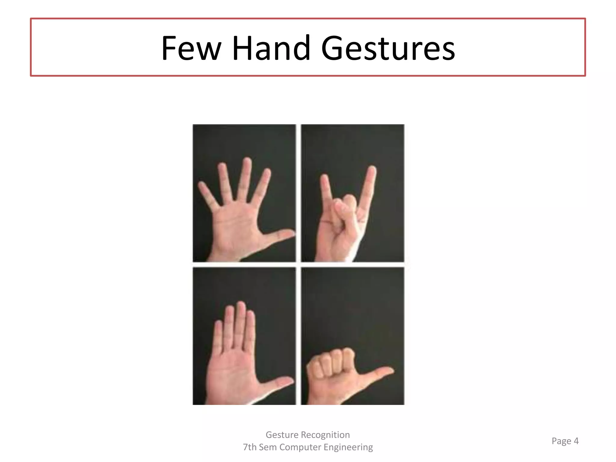 Gesture Recognition | PPTX