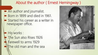 Paper 10 Symbolism in The old man and the sea | PPTX