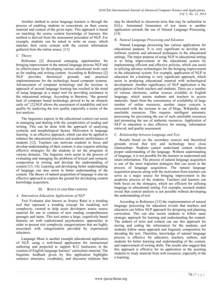 NLP and its Use in Education | PDF