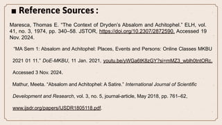 Historical Background of Absalom and Achitophel | PDF
