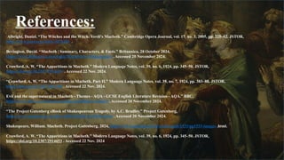 The Supernatural Elements in Macbeth and Their Influence on Characters ...
