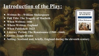 The Supernatural Elements in Macbeth and Their Influence on Characters ...