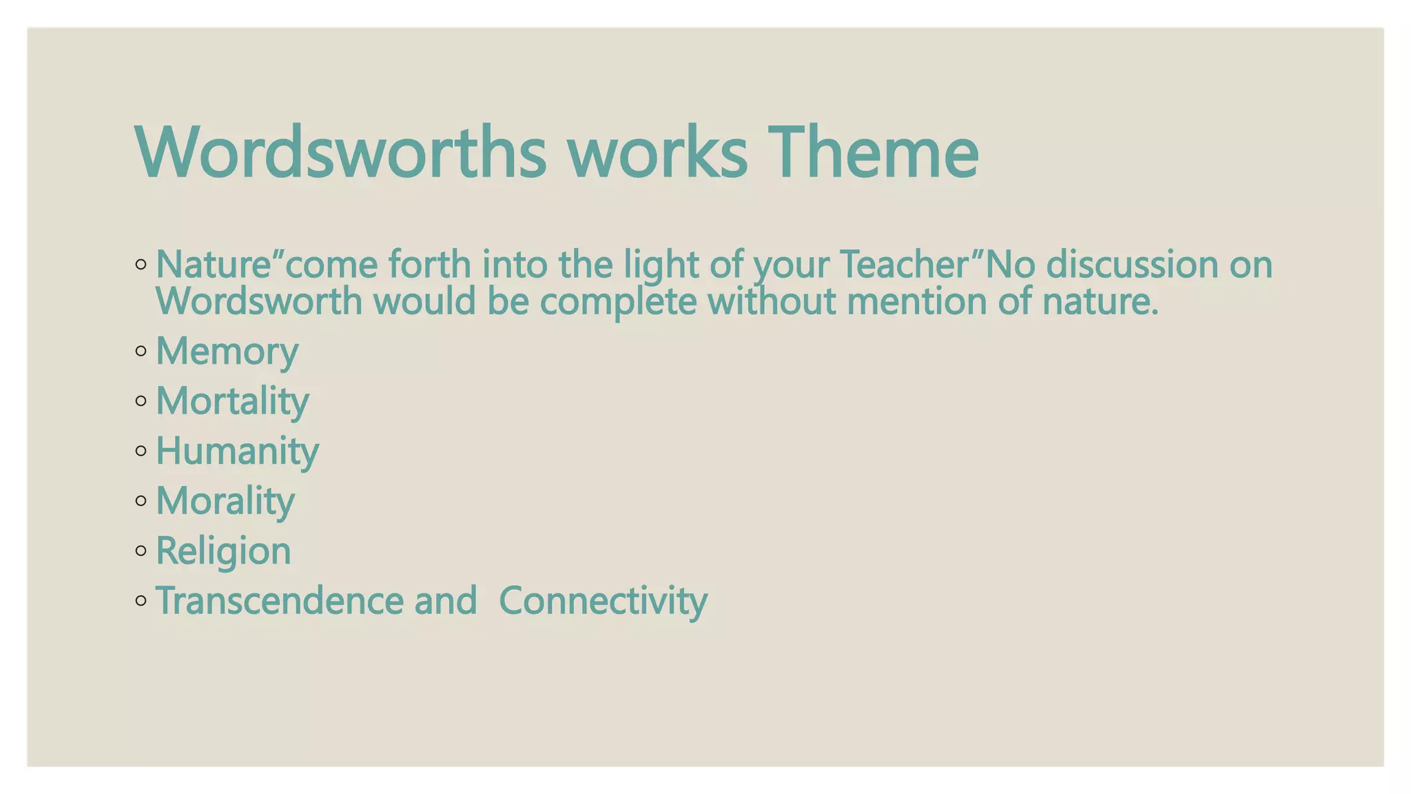paper 103.Wordsworth and his works | PPTX