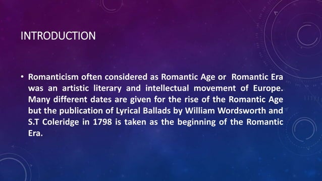 paper 105.Characteristic of Romantic age | PPT