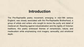 Pre-Raphaelite Poetry: A Revolution in Art and Literature | PPT