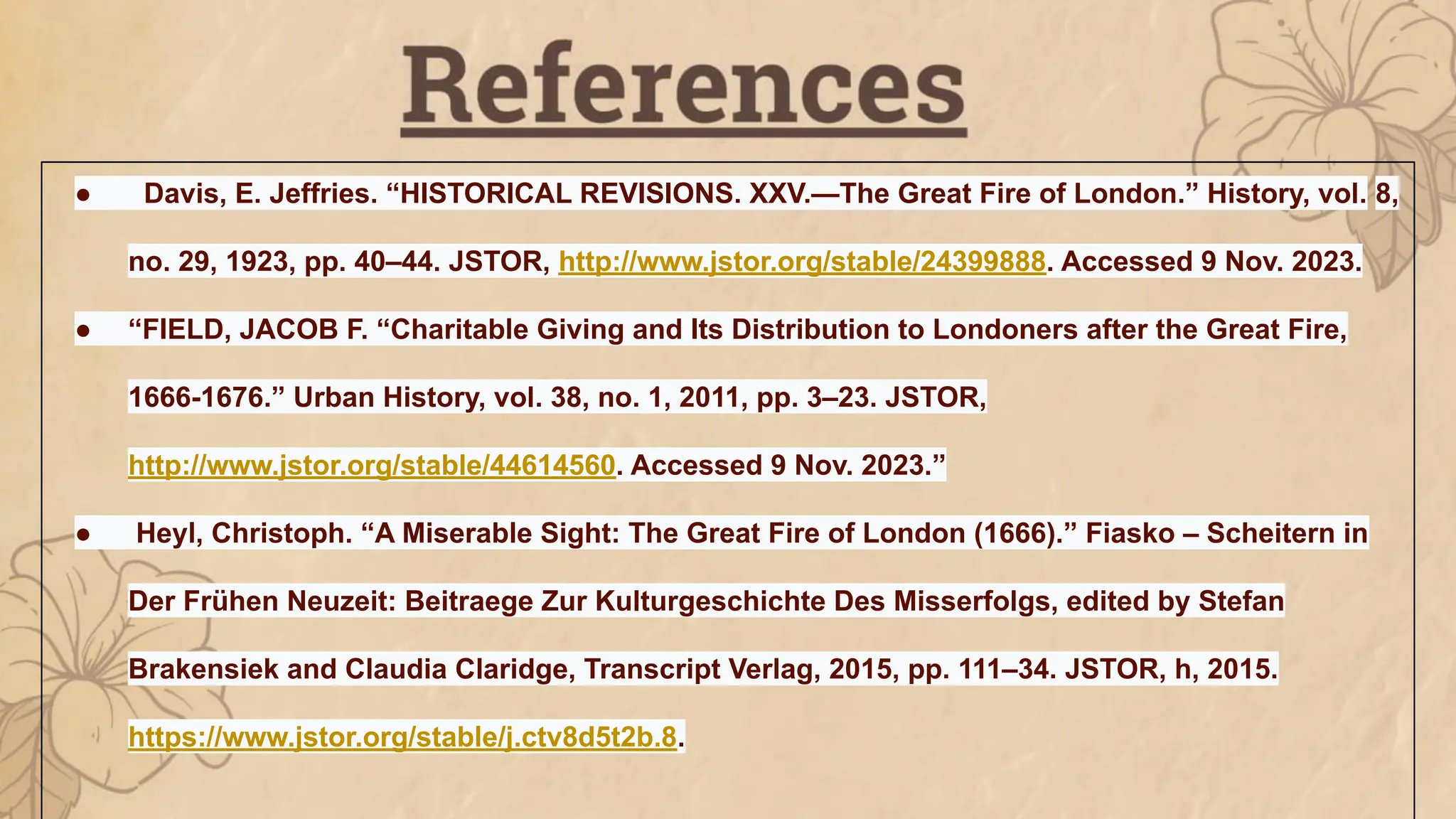 History of English Literature ' The Grear fire of London.' | PDF