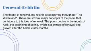 106- Themes in 'The Waste Land' | PPTX