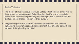 presentation paper 106 decoding the green light in novel great gatsby | PDF