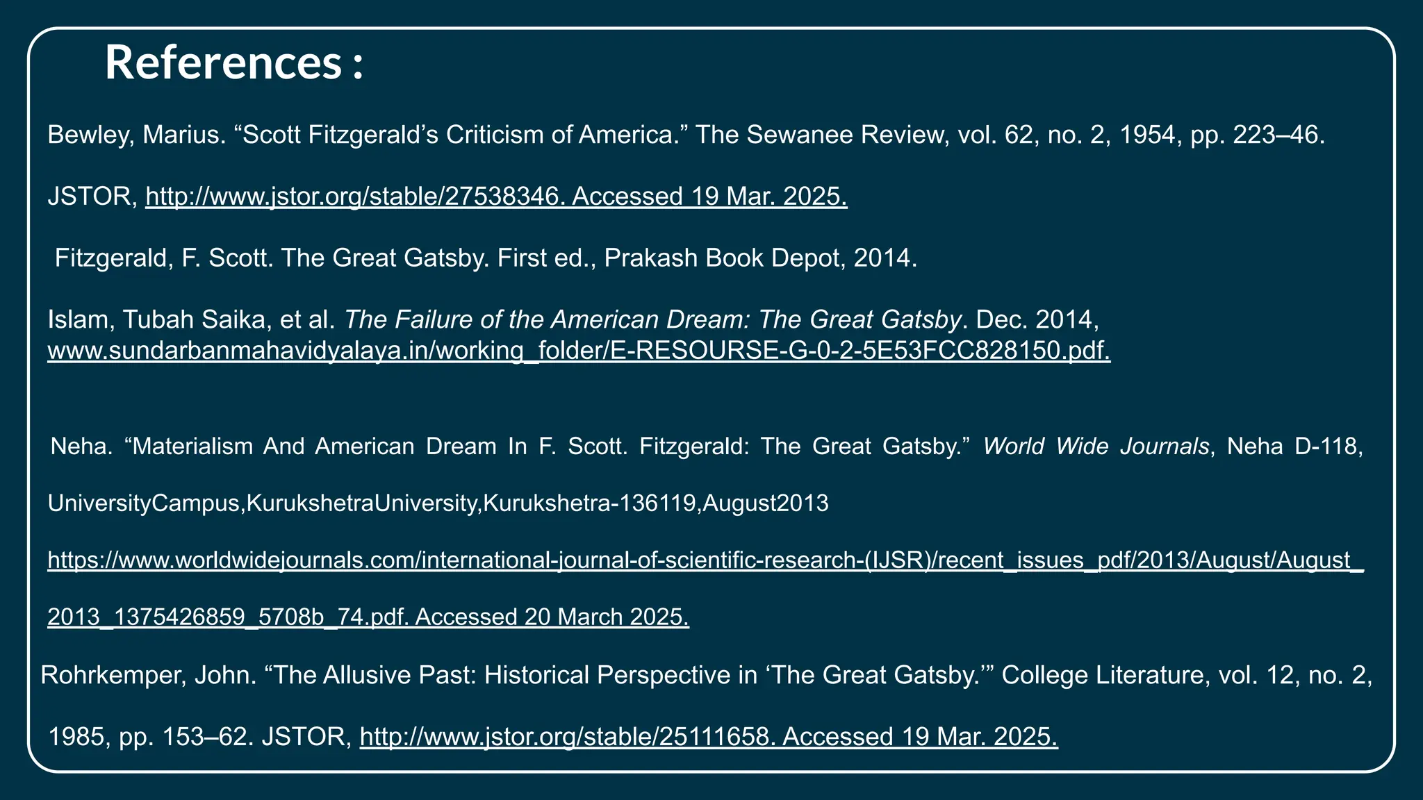 Materialistic Morality and the American Dream in 'The Great Gatsby' | PDF