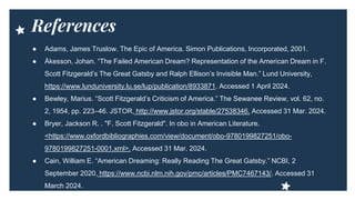 Fitzgerald’s Critique of American Dream in “The Great Gatsby”.pptx