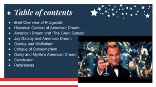 Fitzgerald’s Critique of American Dream in “The Great Gatsby”.pptx