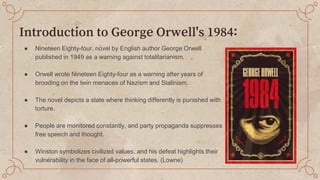 "George Orwell's '1984': A Marxist Study” | PPTX