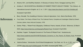 Ecocritical Reading of Robert Frost’s Poetry.pptx