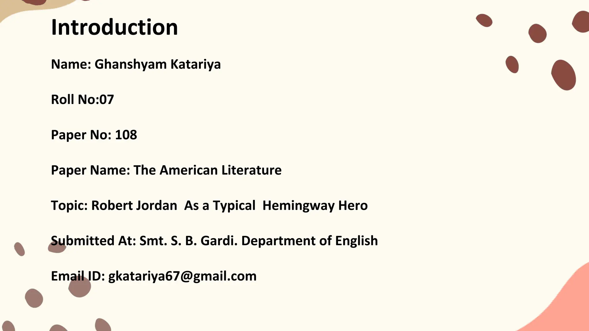 Paper 108 Robert Jordan As a Typical Hemingway Hero.pptx