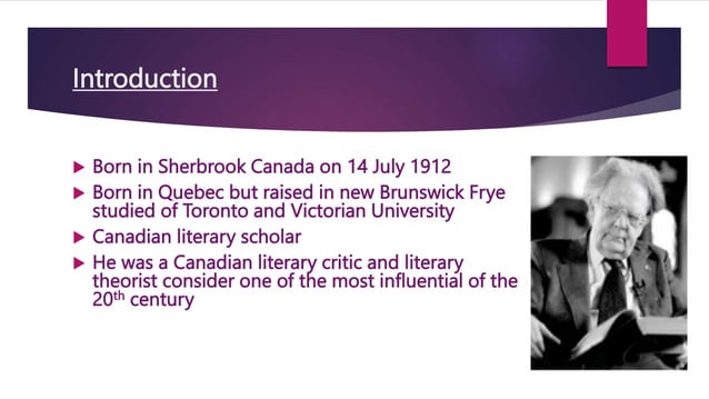 paper 109.Northrop Fryes | PPT