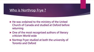 paper 109.Northrop Fryes | PPTX