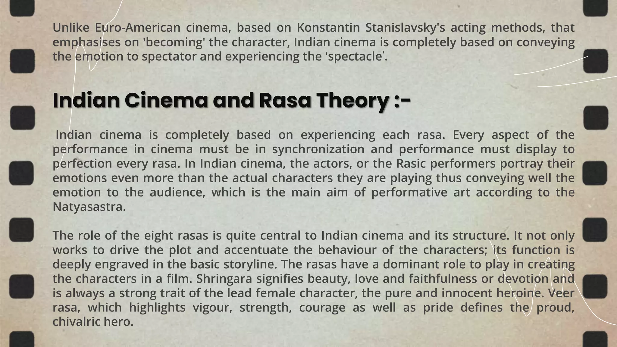 109- 'An Essential Theory of The Rasa in Natyasashtra and Indian Cinema' | PPTX | Movies ...