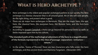 Exploring Archetypal Themes in “Game of Thrones” | PPTX