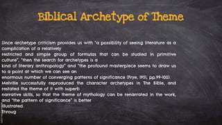 A Biblical Archetypal Study on ‘ Moby Dick’ 109 | PPTX