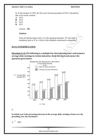 Actuarial Science (ACET) Mock Test Paper I By Sourav Sir's Classes | PDF