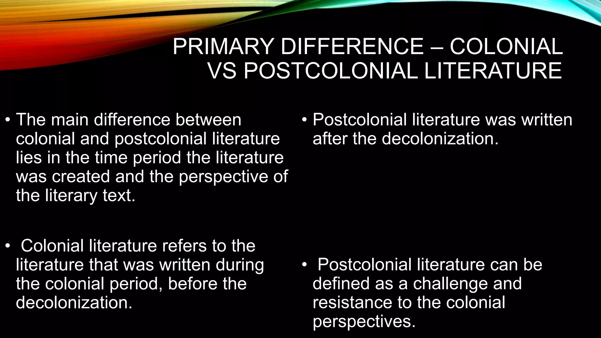Paper 11 postcolonial literature presentation | PPTX