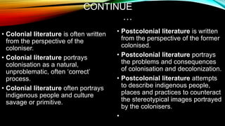 Paper 11 postcolonial literature presentation | PPTX