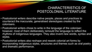 Paper 11 postcolonial literature presentation | PPTX