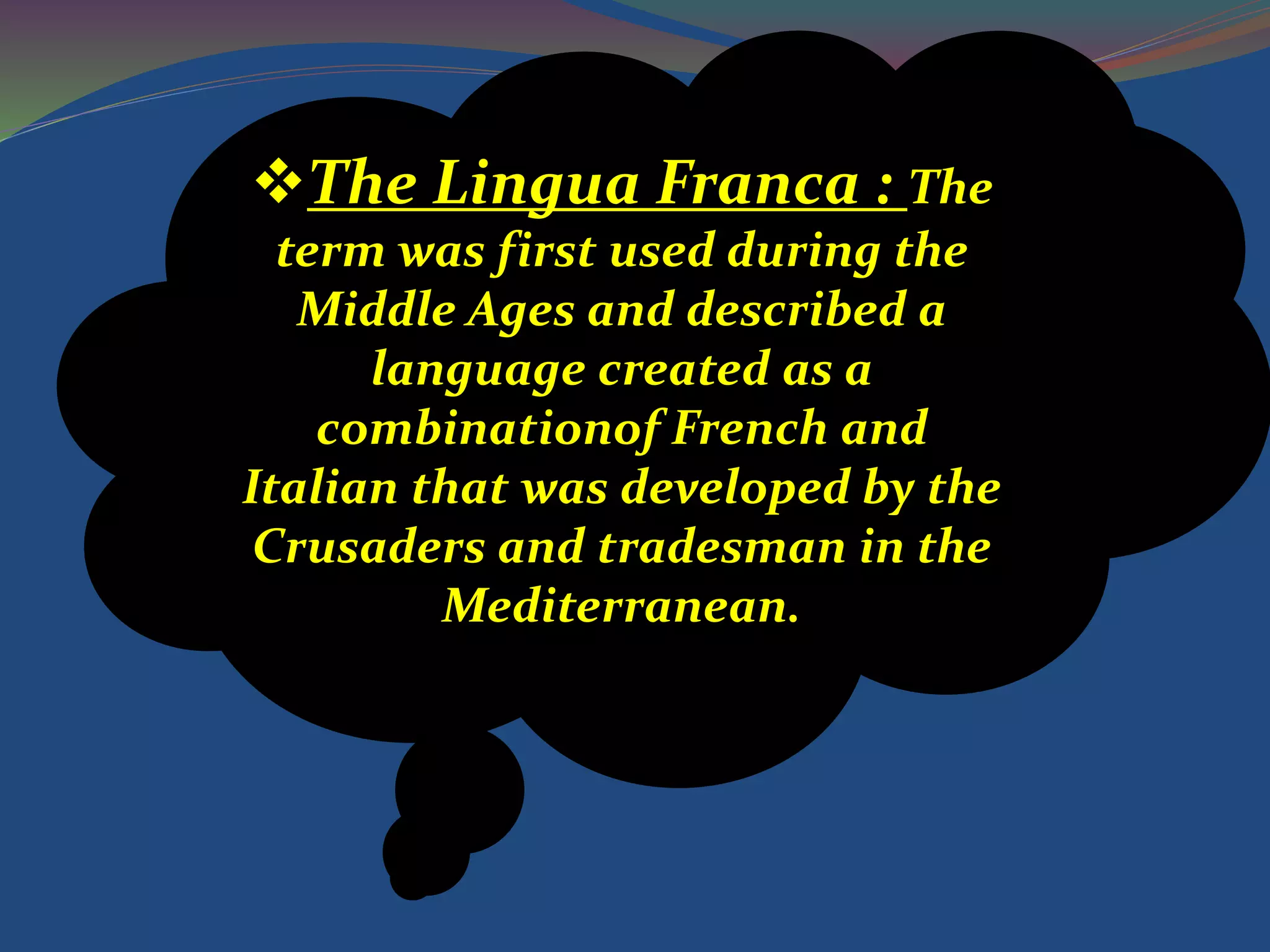 Paper 12 lingua franca | PPTX