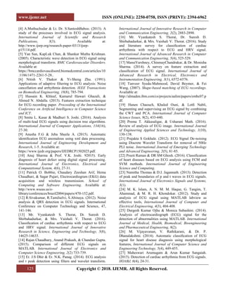 Classification of Arrhythmia from ECG Signals using MATLAB | PDF | Heart and Cardiovascular ...