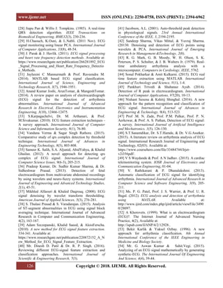 Classification of Arrhythmia from ECG Signals using MATLAB | PDF | Heart and Cardiovascular ...