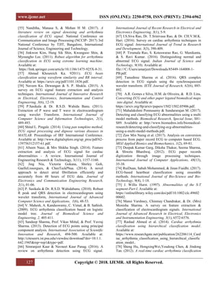 Classification of Arrhythmia from ECG Signals using MATLAB | PDF | Heart and Cardiovascular ...