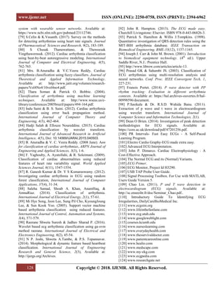 Classification of Arrhythmia from ECG Signals using MATLAB | PDF | Heart and Cardiovascular ...