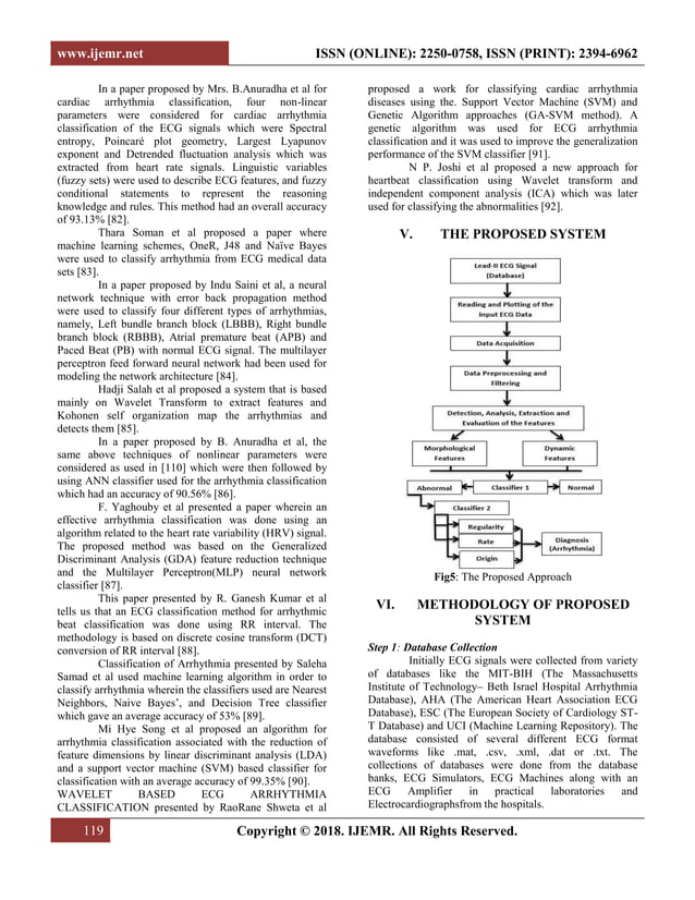 Classification of Arrhythmia from ECG Signals using MATLAB | PDF | Heart and Cardiovascular ...